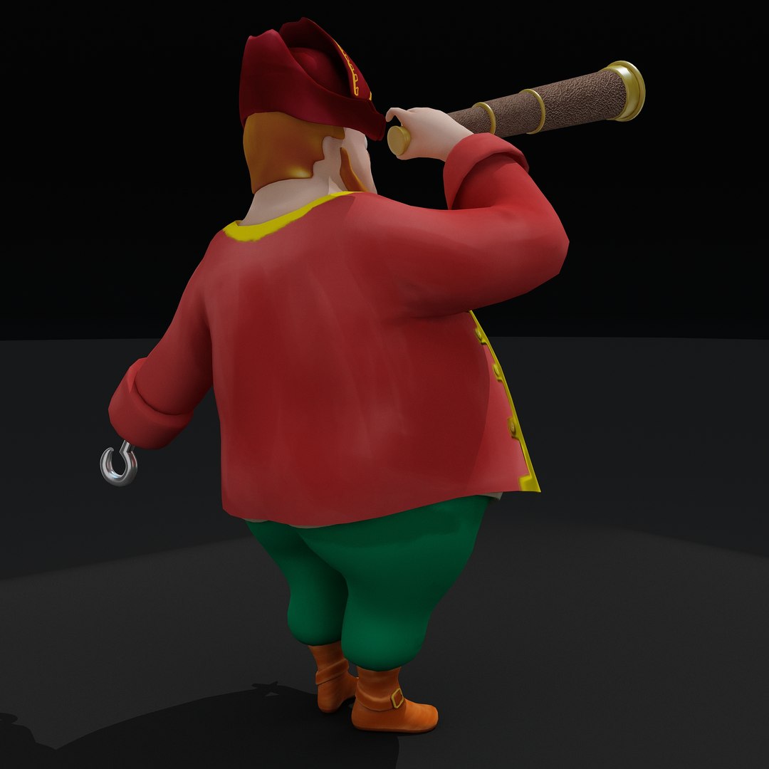 Cartoon Pirate Character 3D Model - TurboSquid 1387389