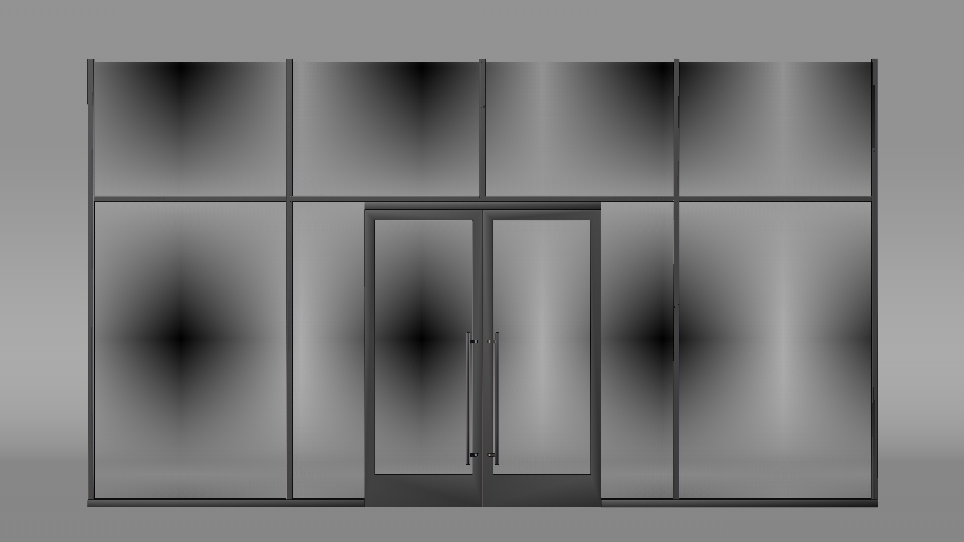 Modern Double Glass Doors 3D Model - TurboSquid 2149296