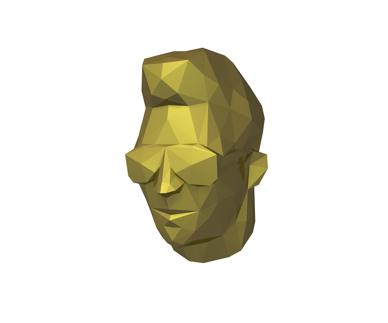 3D Low-poly Head Model - TurboSquid 1343914