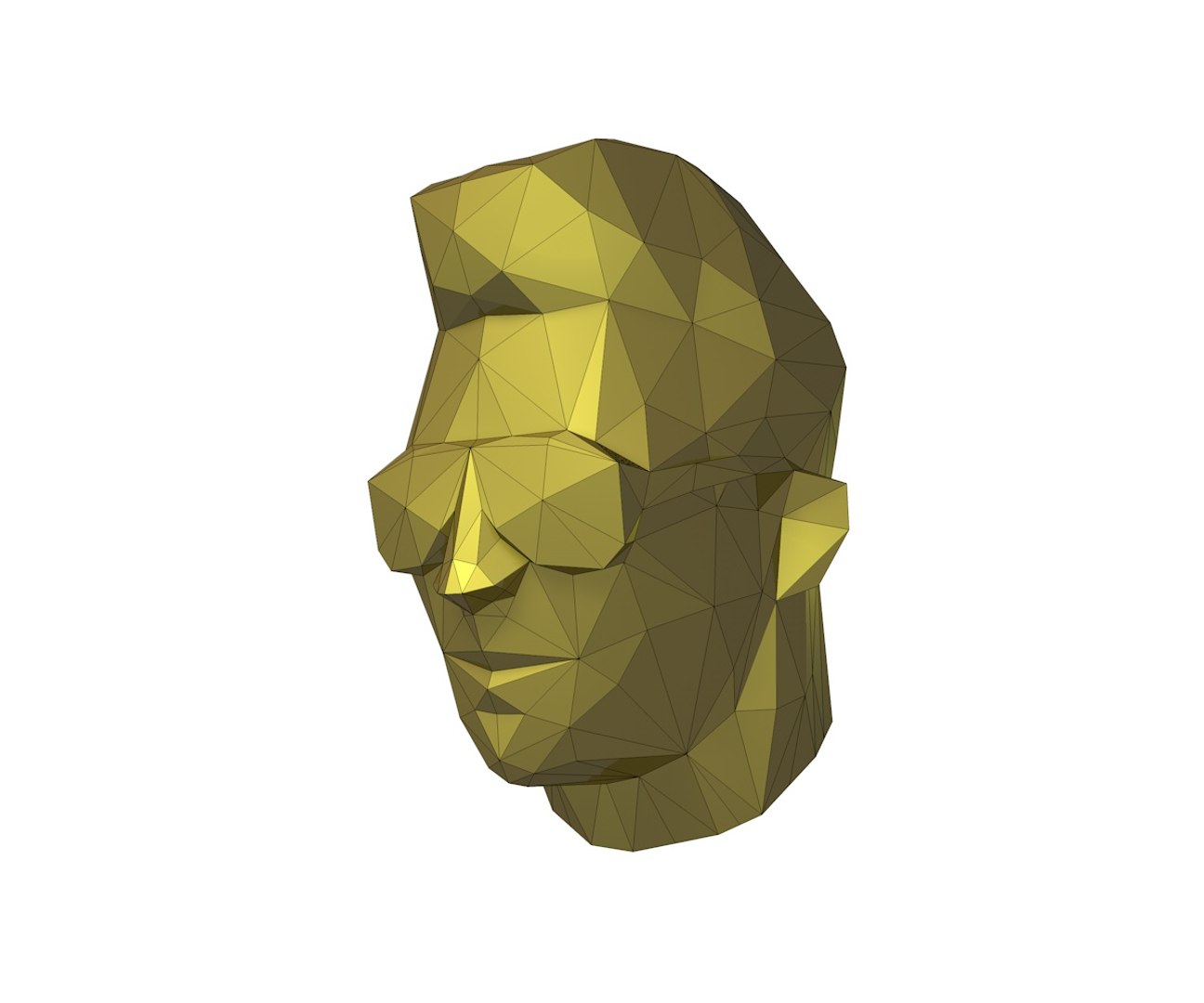 3D Low-poly Head Model - TurboSquid 1343914