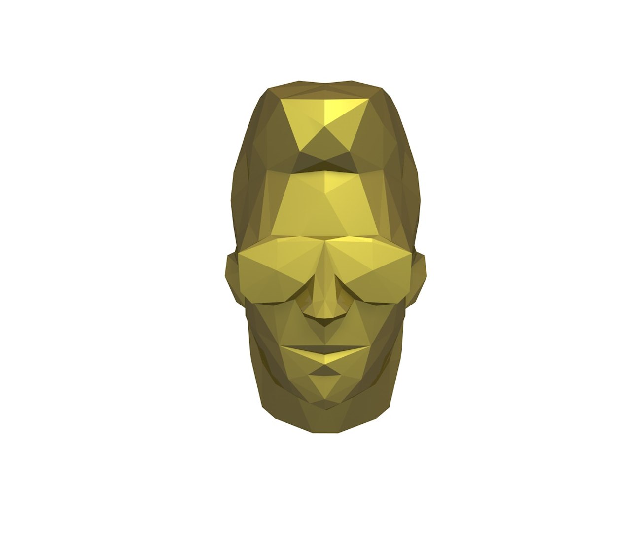 3D Low-poly Head Model - TurboSquid 1343914