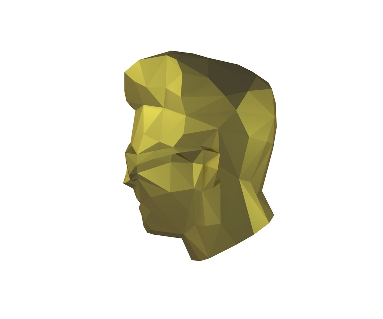 3D Low-poly Head Model - TurboSquid 1343914