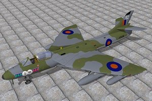 3D Hawker Hunter Models - Browse & Download Formats - TurboSquid