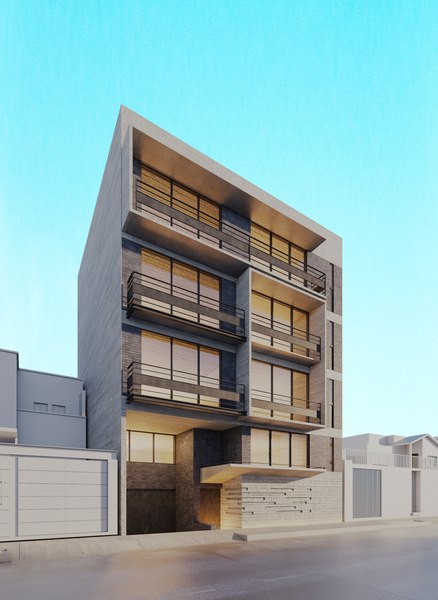 Apartment Building SketchUp Models for Download | TurboSquid