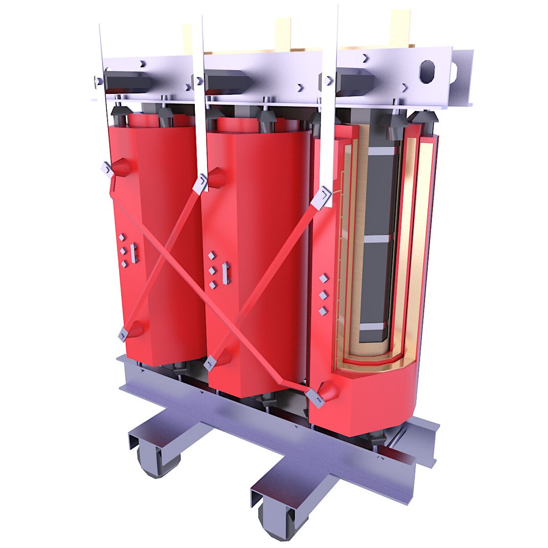 3D Cast Resin Transformer Low Diagram 3D Model 67 - TurboSquid 1784849