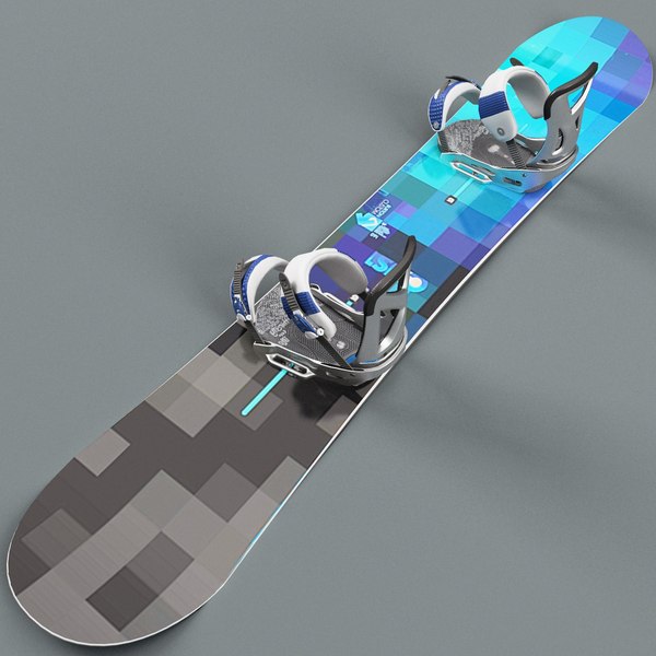 3d model snowboards set outdoor