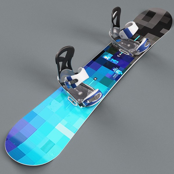 3d model snowboards set outdoor