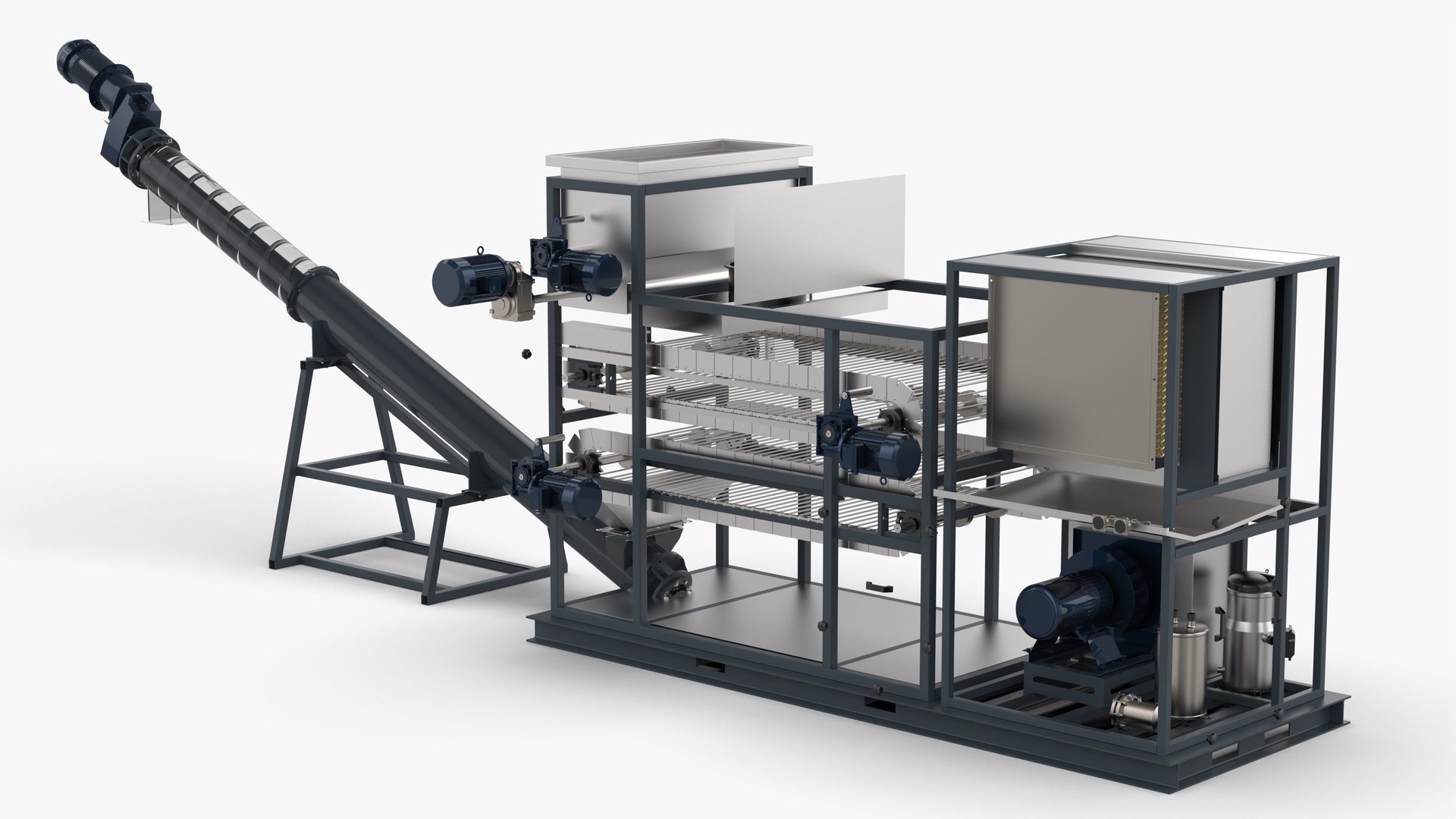 Heat Pump Sludge Drying Machine 3D - TurboSquid 2038326