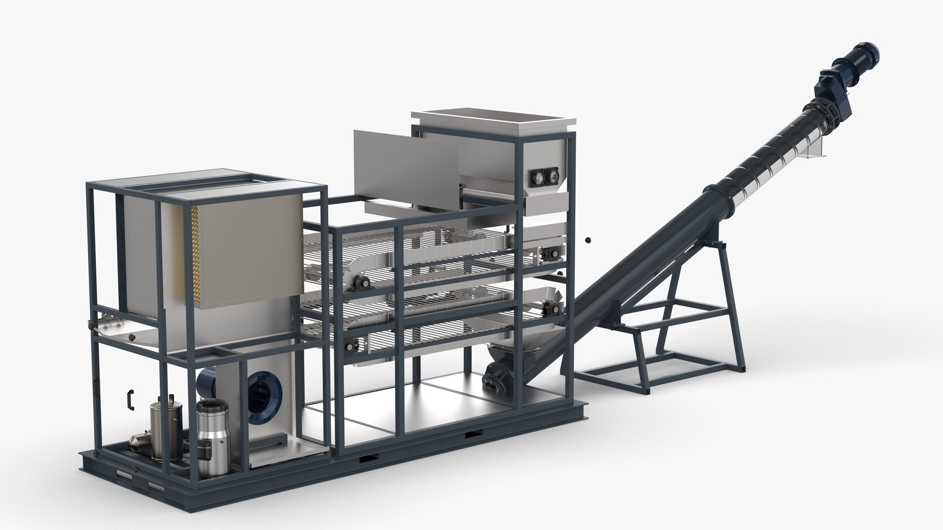 Heat Pump Sludge Drying Machine 3D - TurboSquid 2038326