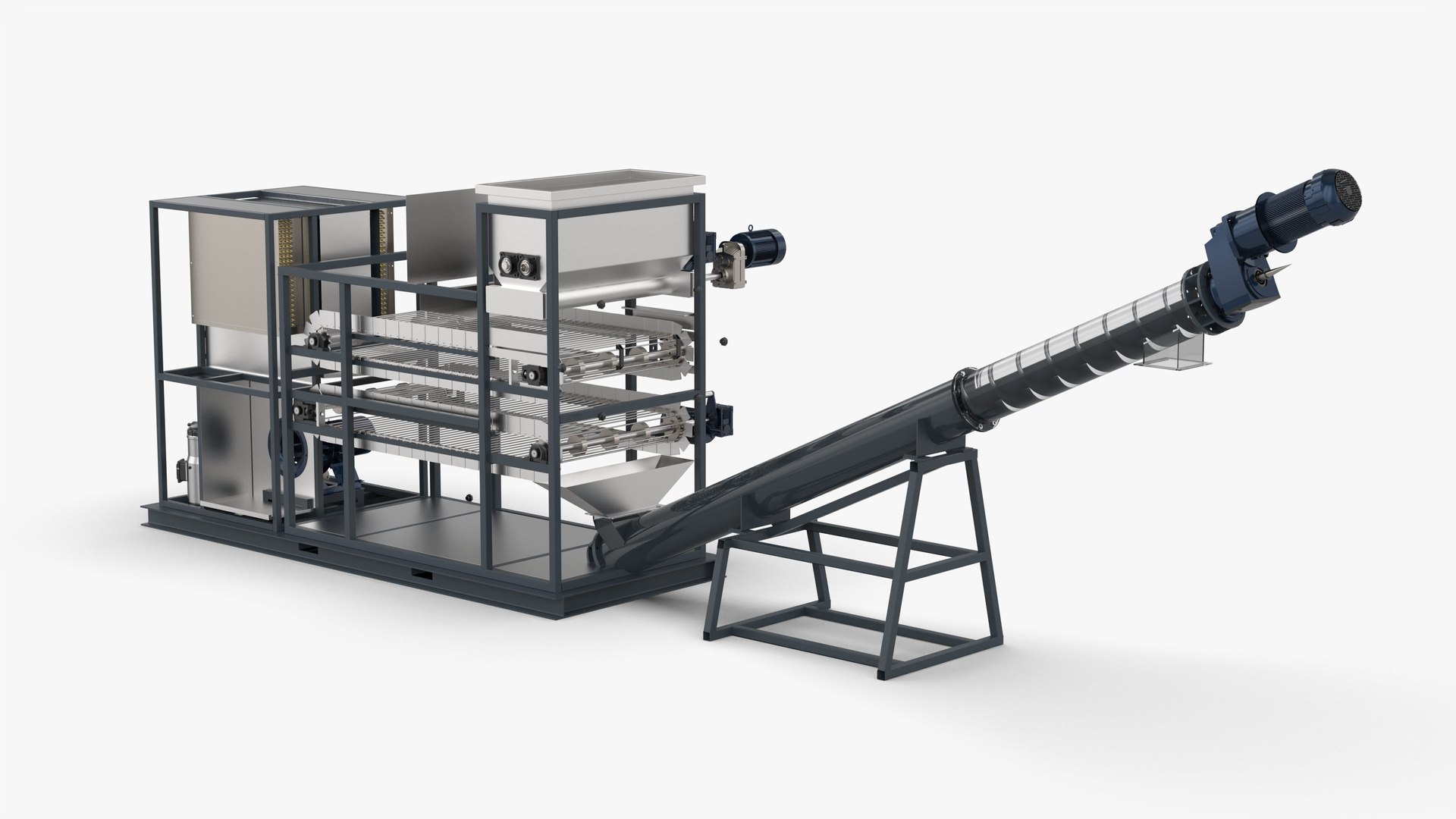 Heat Pump Sludge Drying Machine 3D - TurboSquid 2038326
