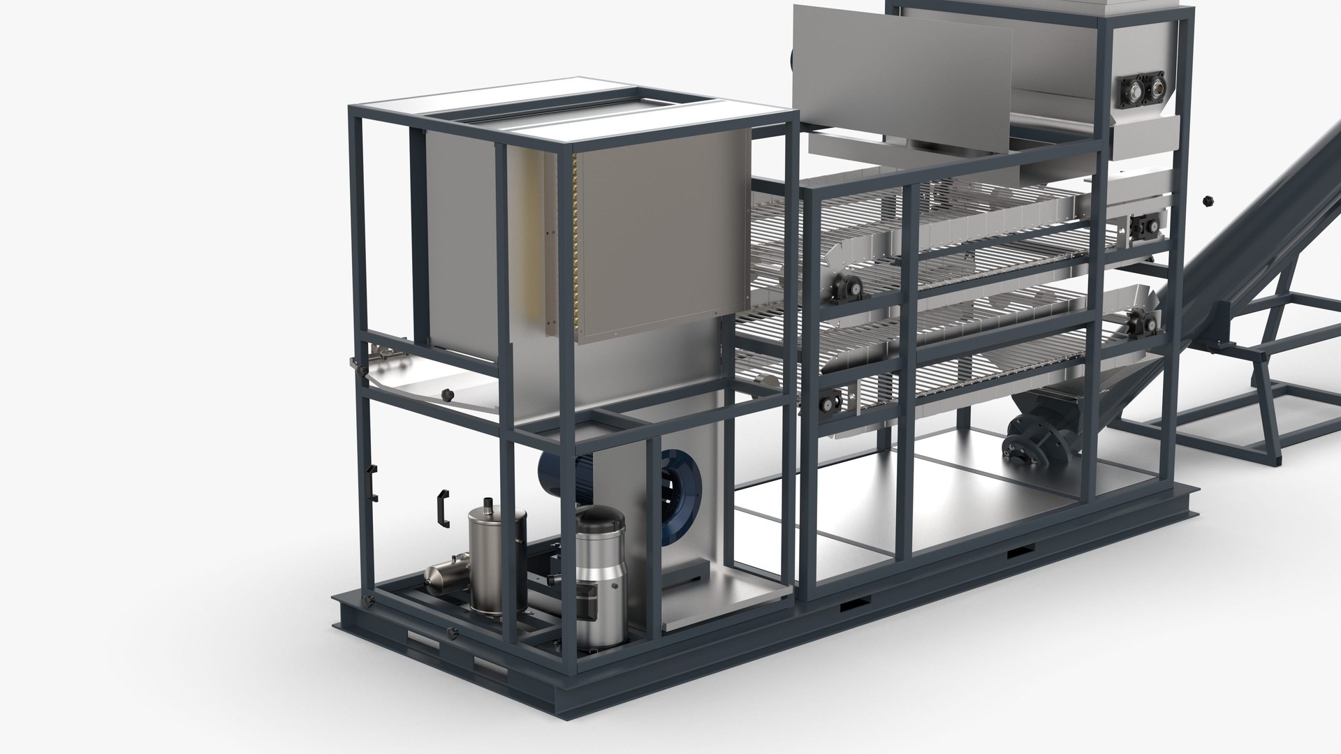 Heat Pump Sludge Drying Machine 3D - TurboSquid 2038326