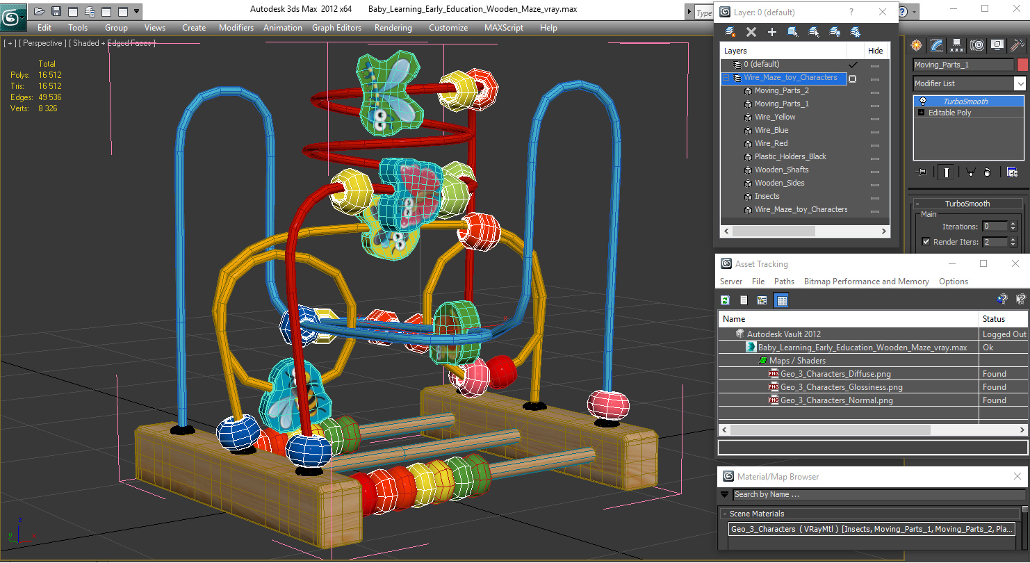Baby learning early education 3D model - TurboSquid 1375402