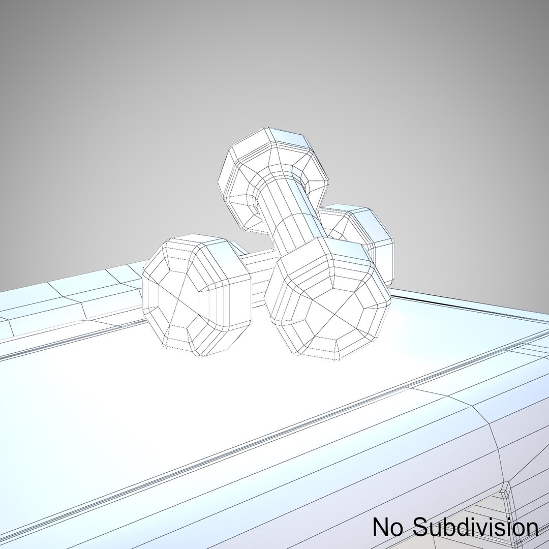 3d model of fitness equipment step