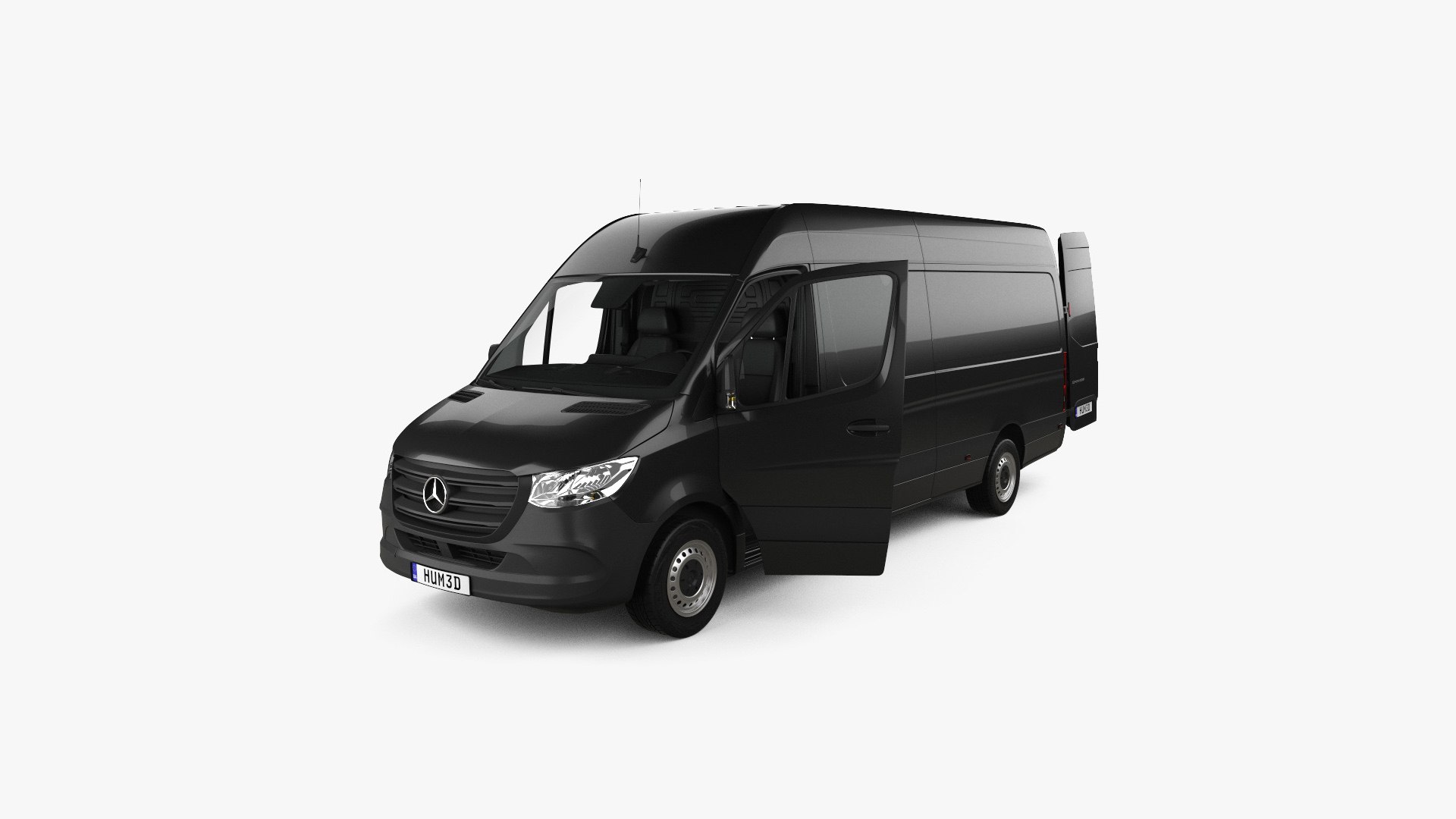 Mercedes-Benz Sprinter Panel Van L3H2 With HQ Interior 2022 3D ...