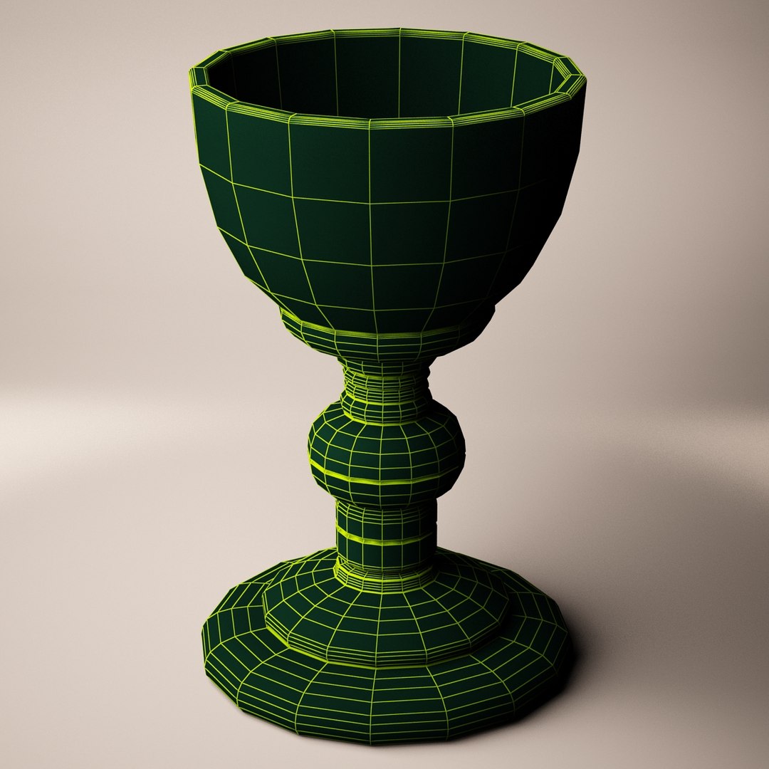 3d Chalice Wood Model