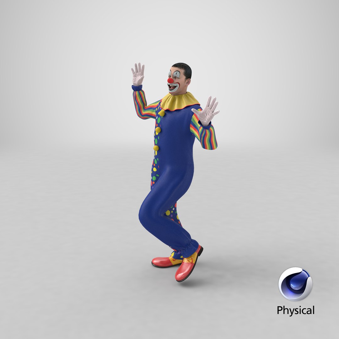 Funny Clown Dancing Pose 3D Model - TurboSquid 1602230