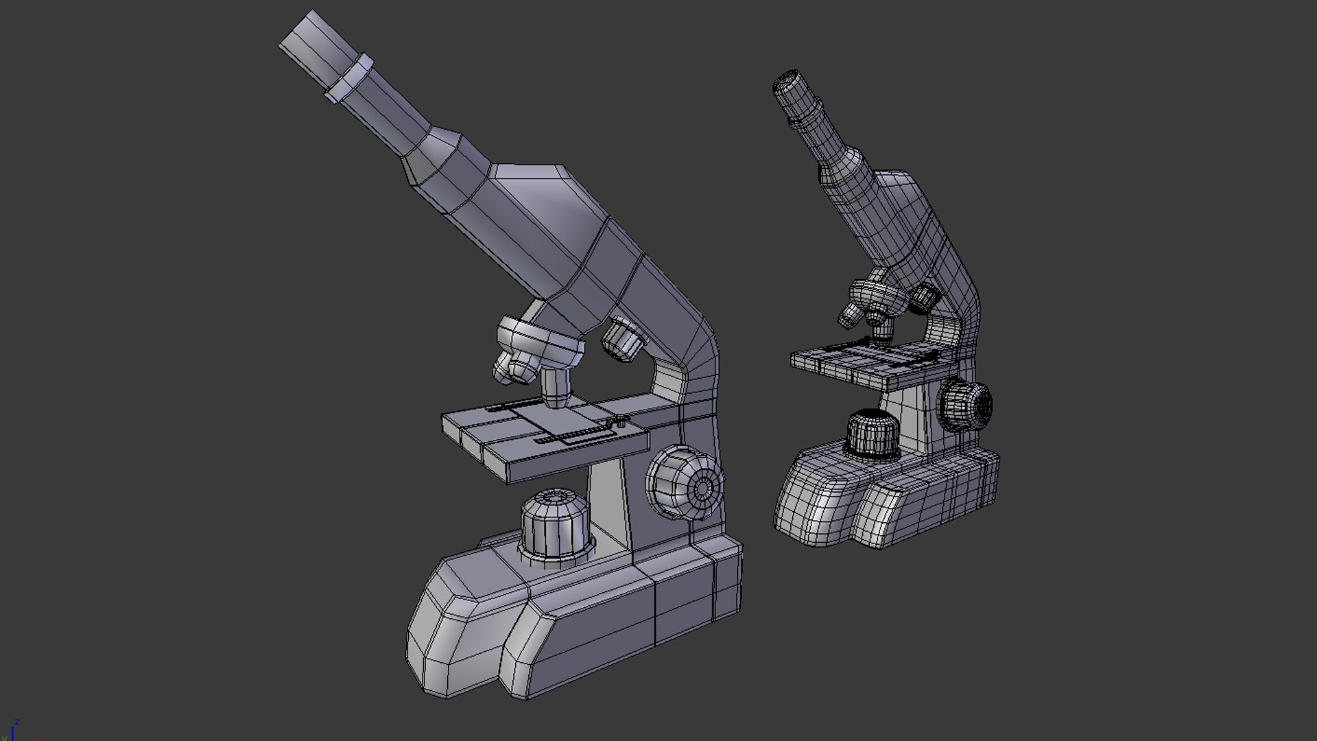Microscope - 3d Obj
