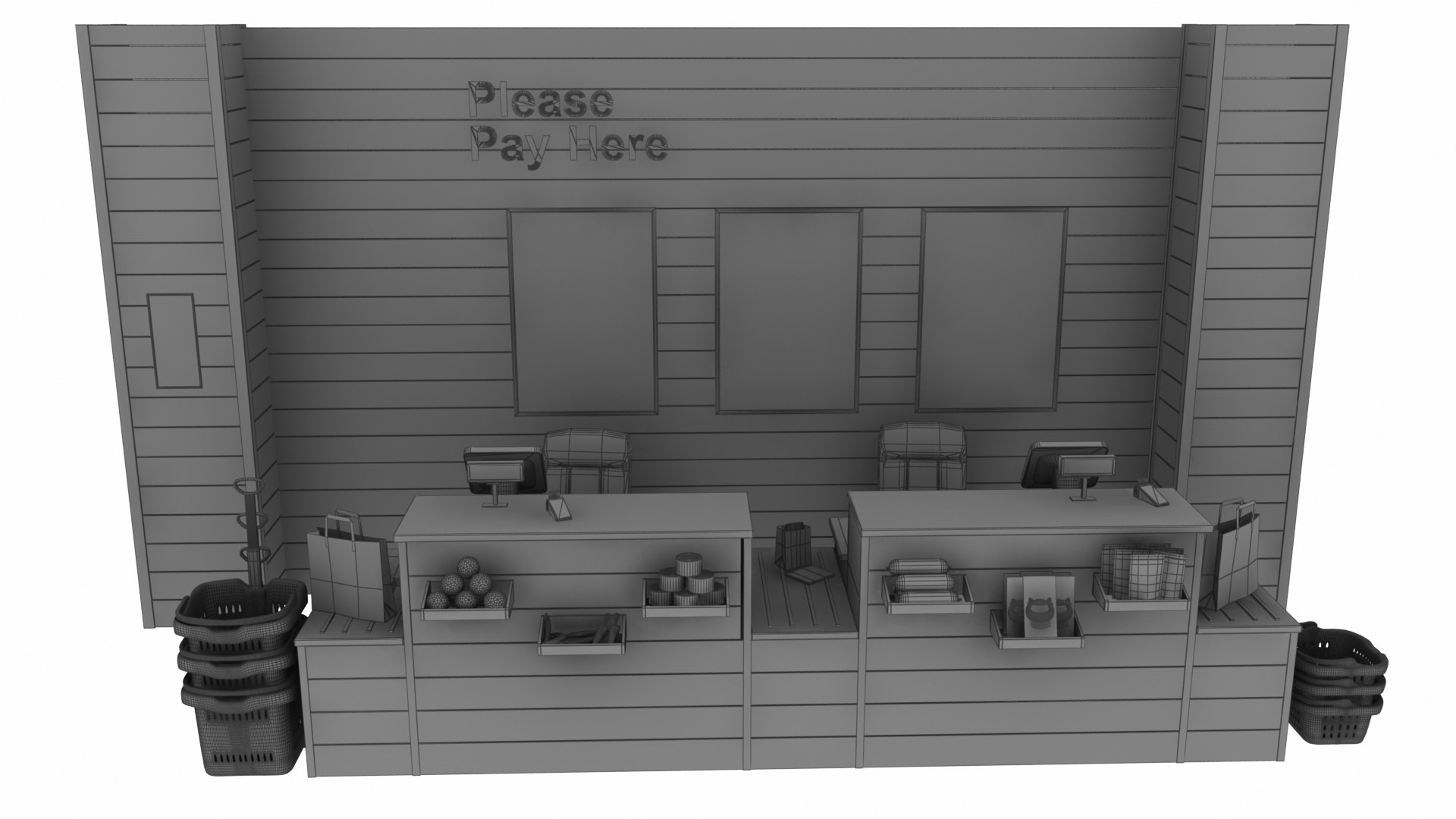 3D Pet Shop - Payment Table And Elements - TurboSquid 1796247