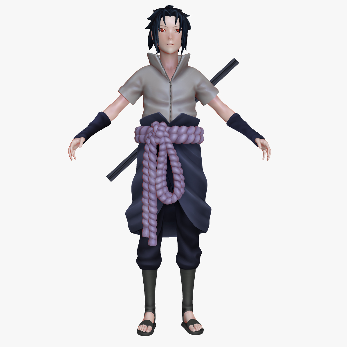 sasuke shippuden 3d model