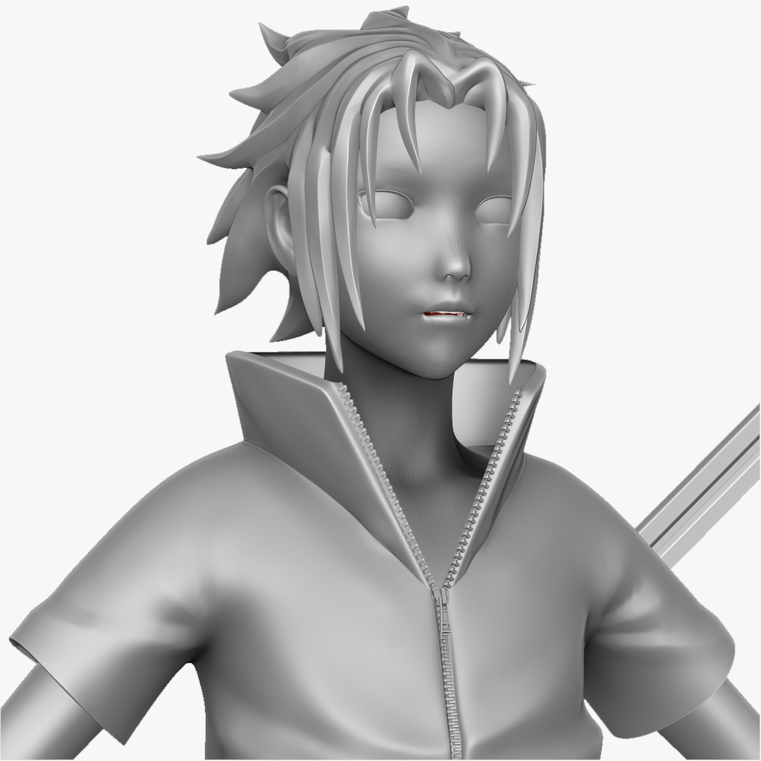 sasuke shippuden 3d model