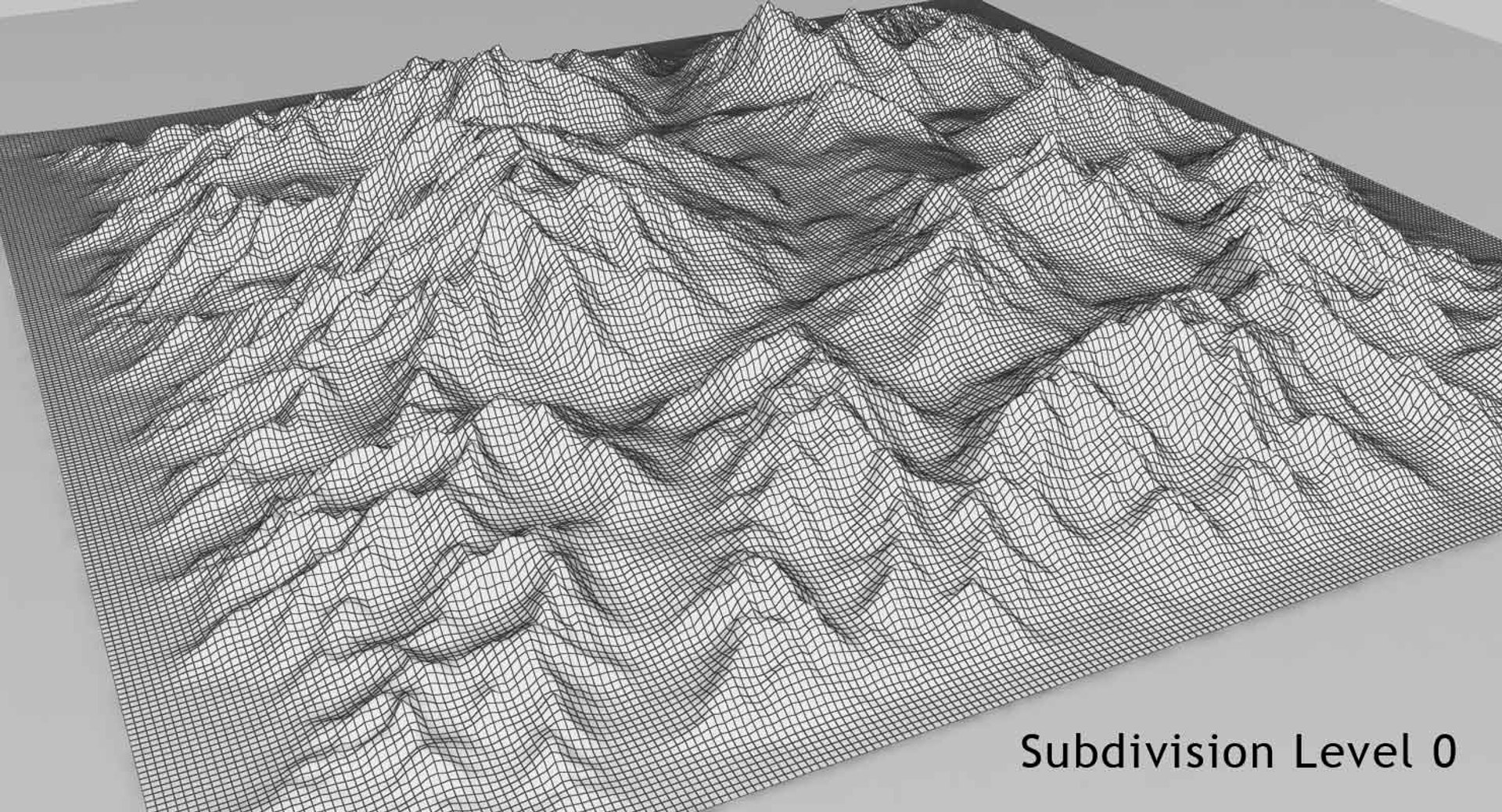 Mountain Range Snow Terrain Landscape 3d Model