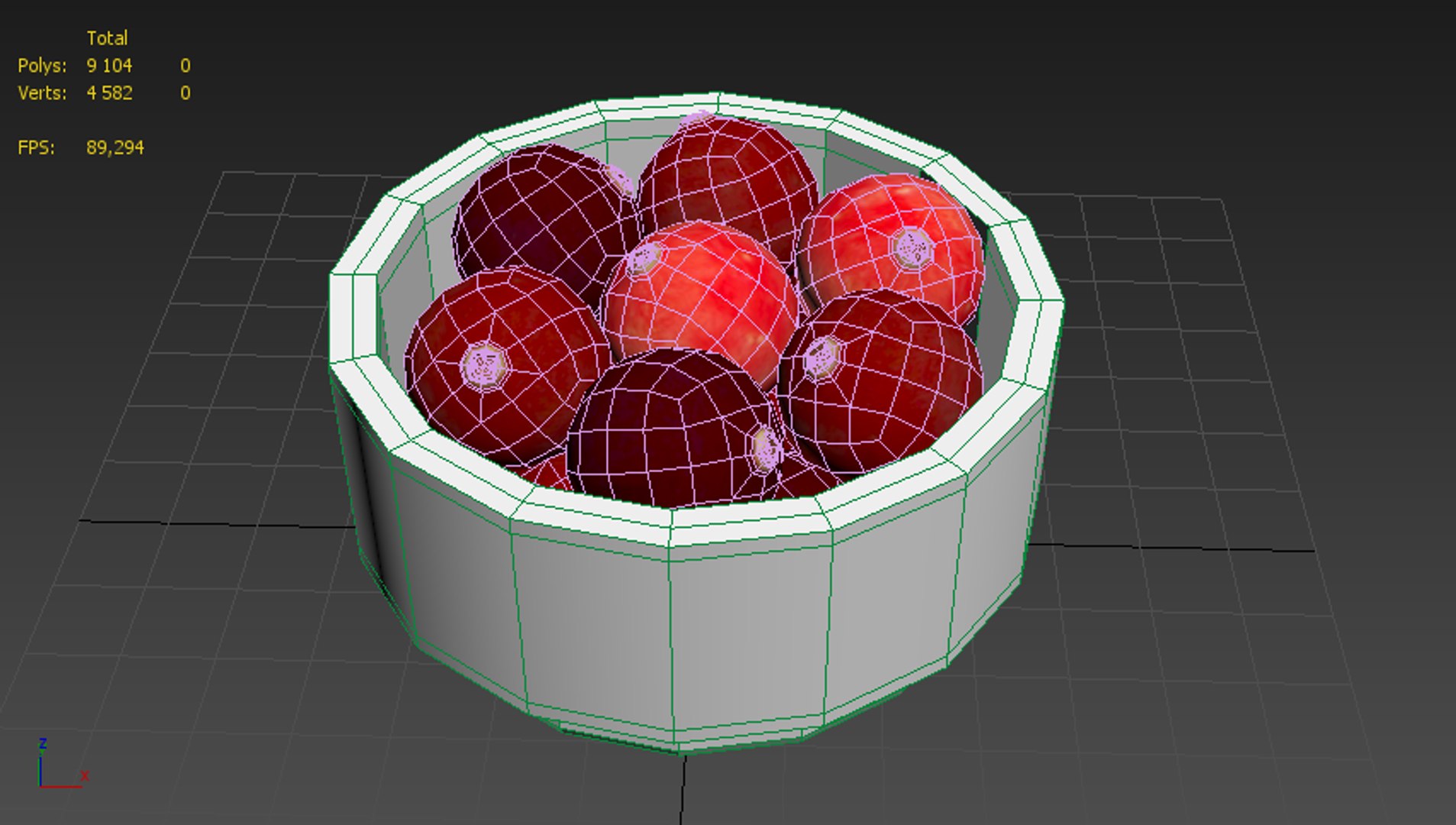 Cranberry bowl 3D model - TurboSquid 1876363