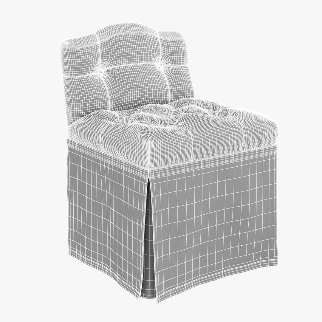 Mckenzie Vanity Stool 3d Model