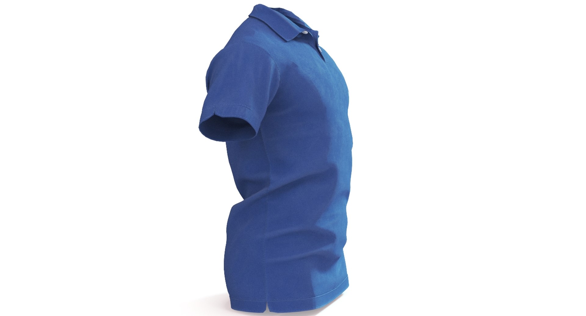 Polo Shirt Blue Model - TurboSquid 1366098
