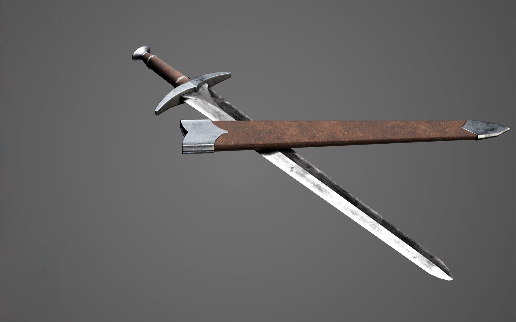 Free 3D Sword Longsword Single-handed - TurboSquid 1680358