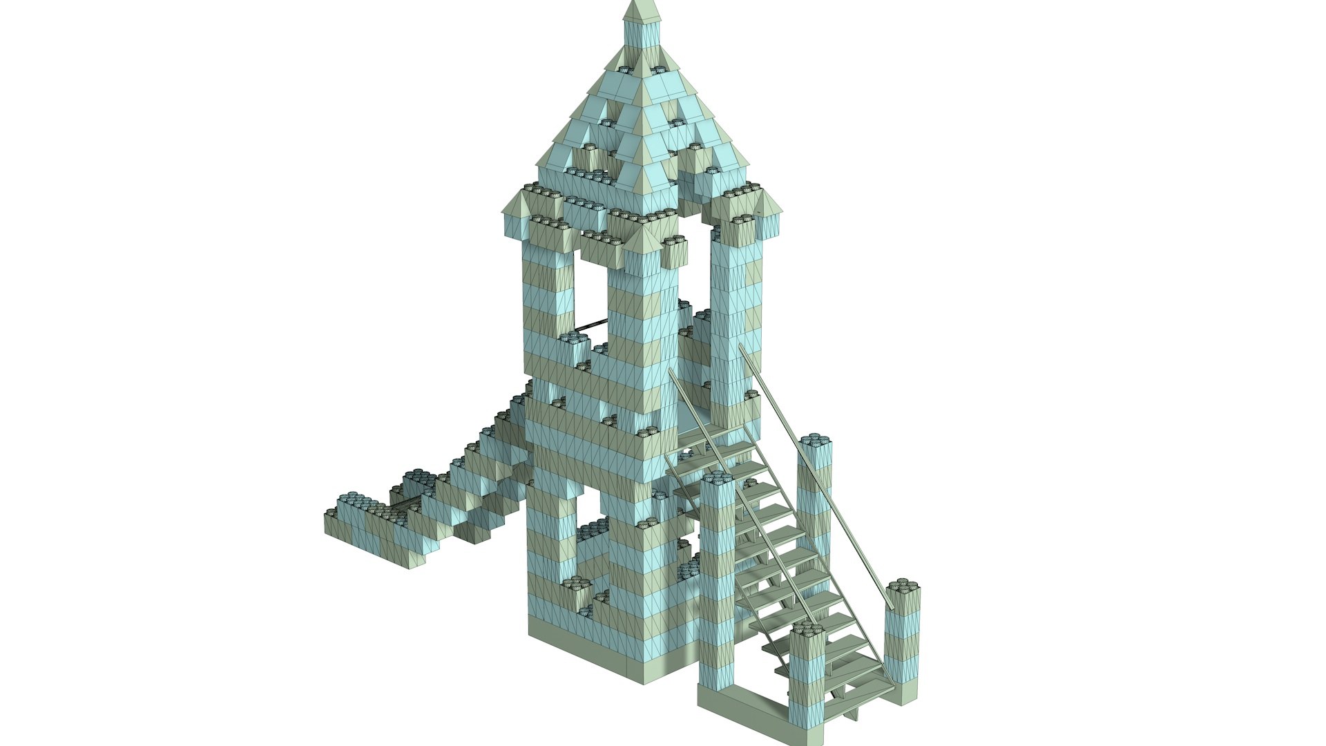 3D Playground Slide Lego Theme Model - TurboSquid 1729354