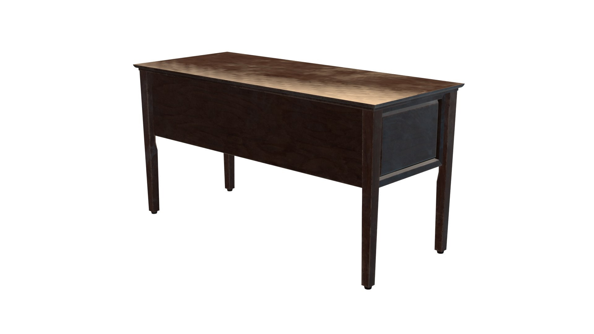 Low Poly Wooden Desk 3D Model Model - TurboSquid 2298077