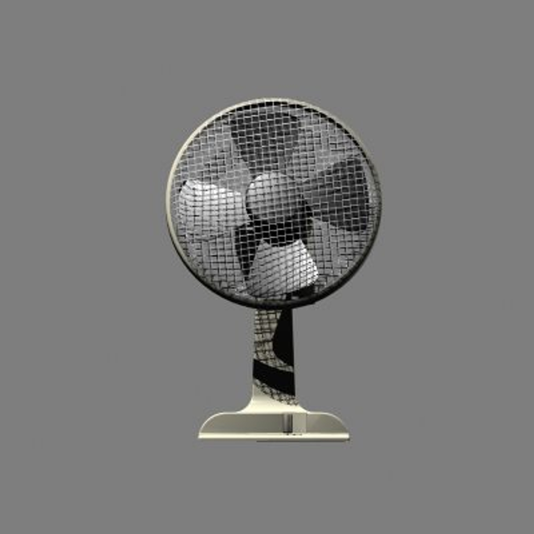 3d model fan