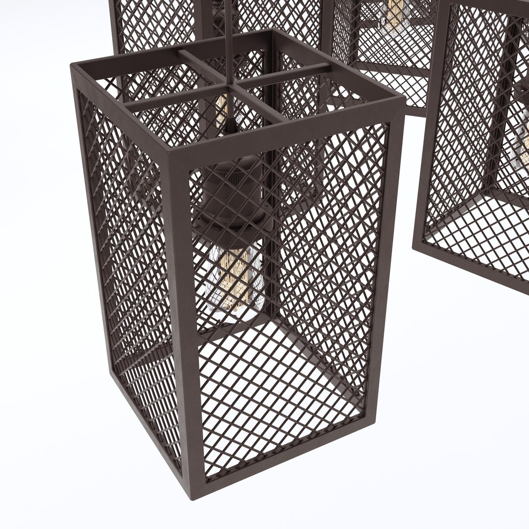 3D Model Circle Cage Light - TurboSquid 1948823