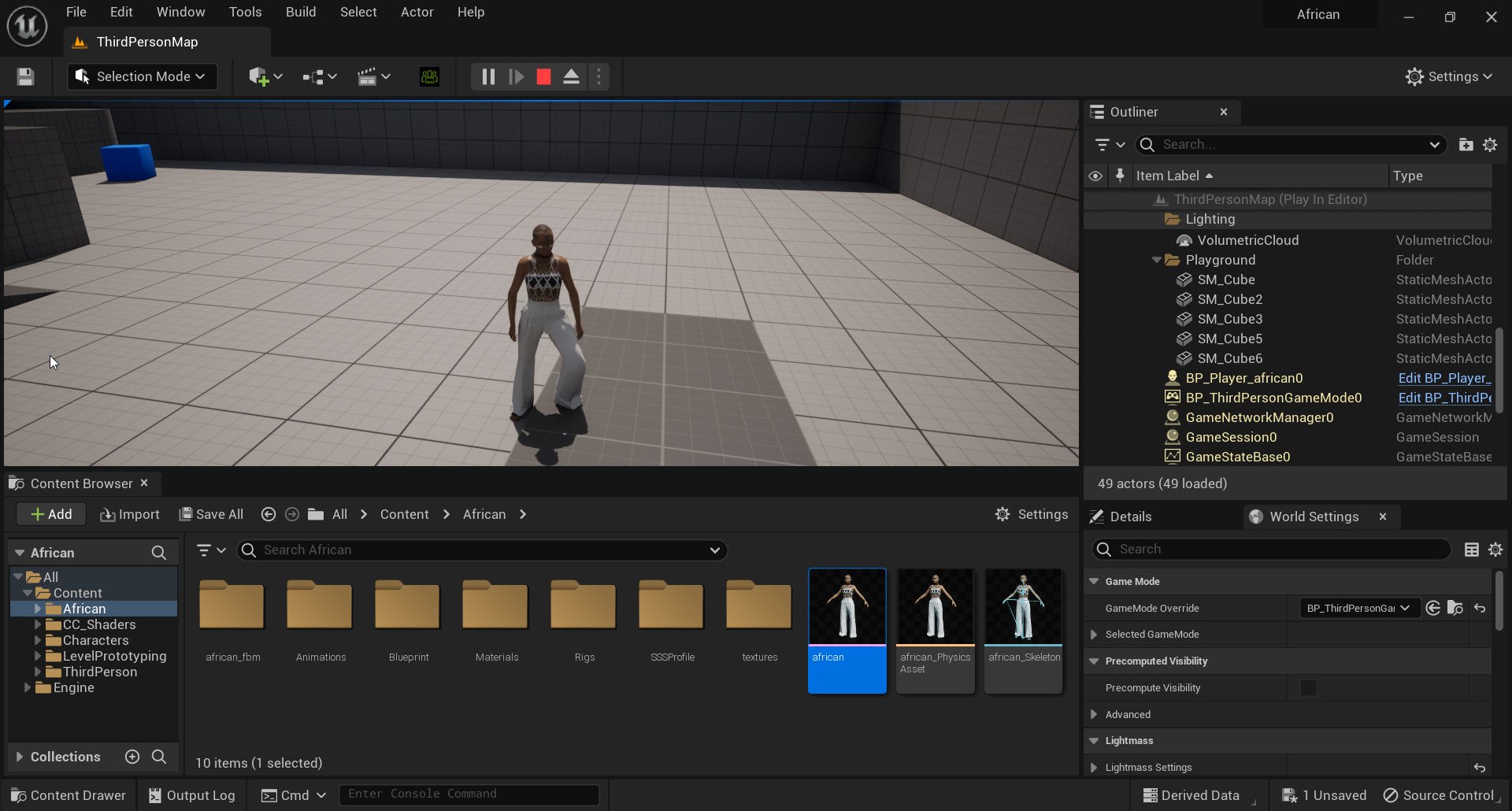 Free 3D African Girl Rigged - 2500 Free Animations Tutorial Low-poly 3D ...