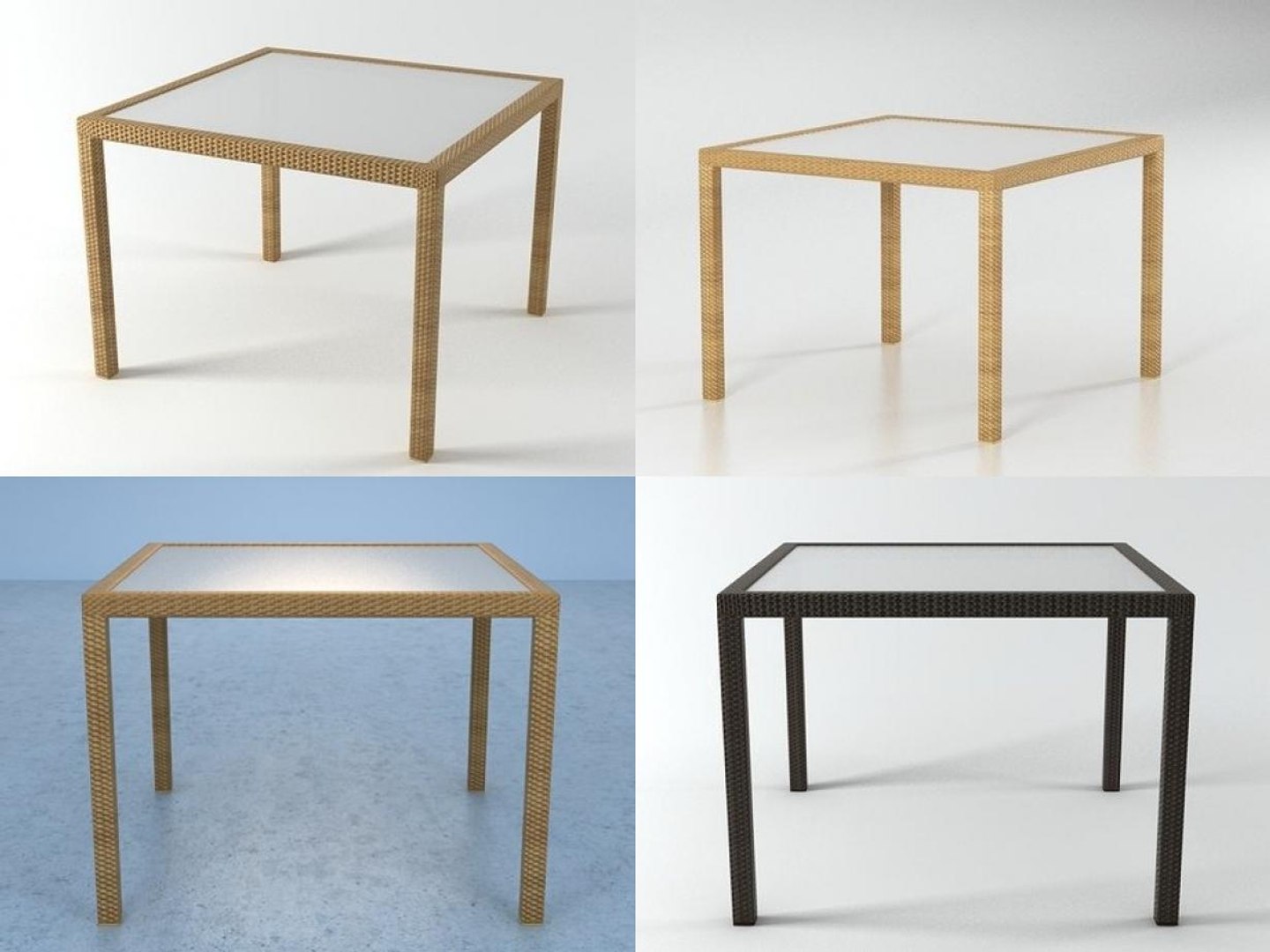 3D Panama Dining Table 100 Model - TurboSquid 1181188