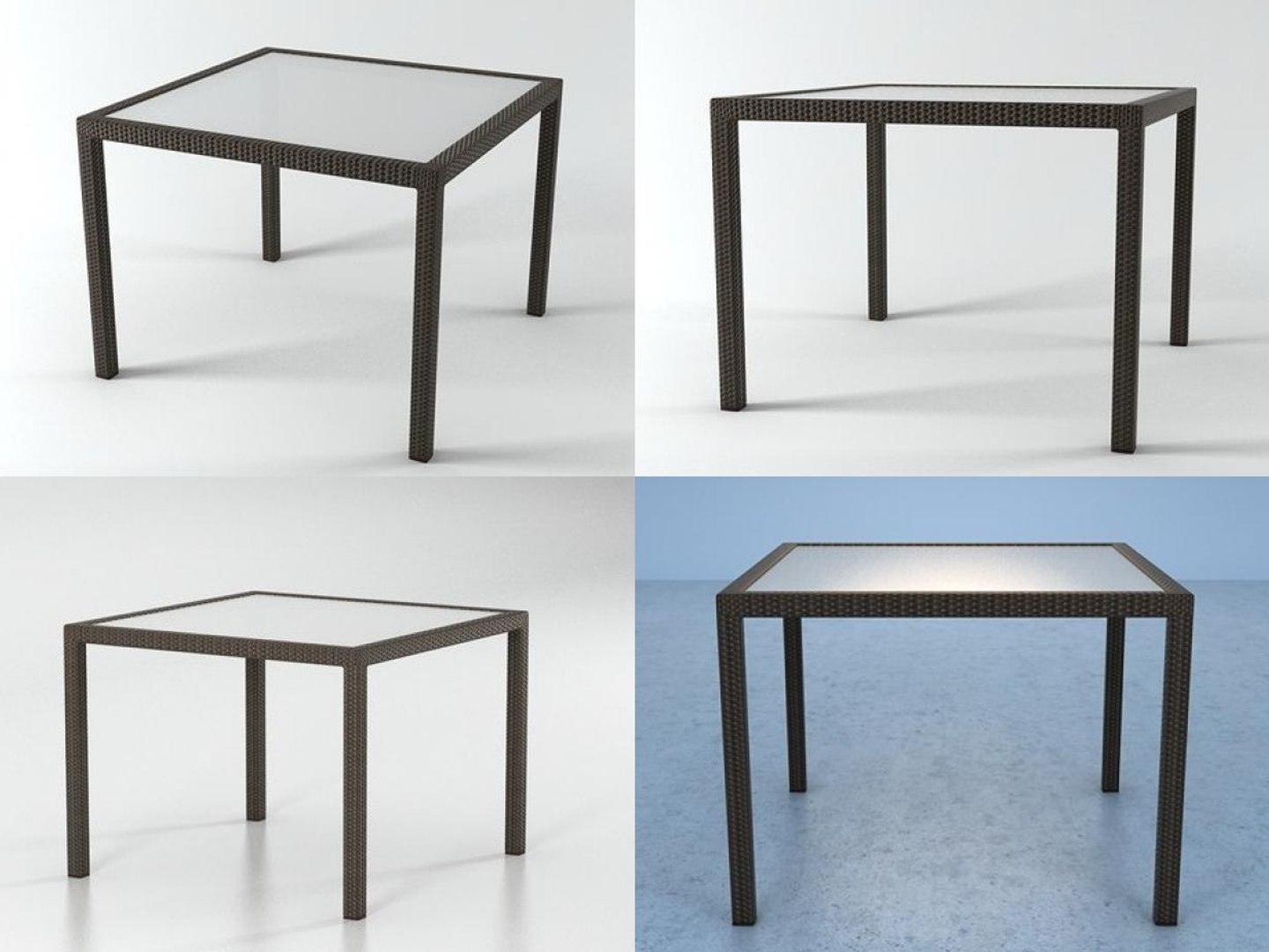 3D Panama Dining Table 100 Model - TurboSquid 1181188
