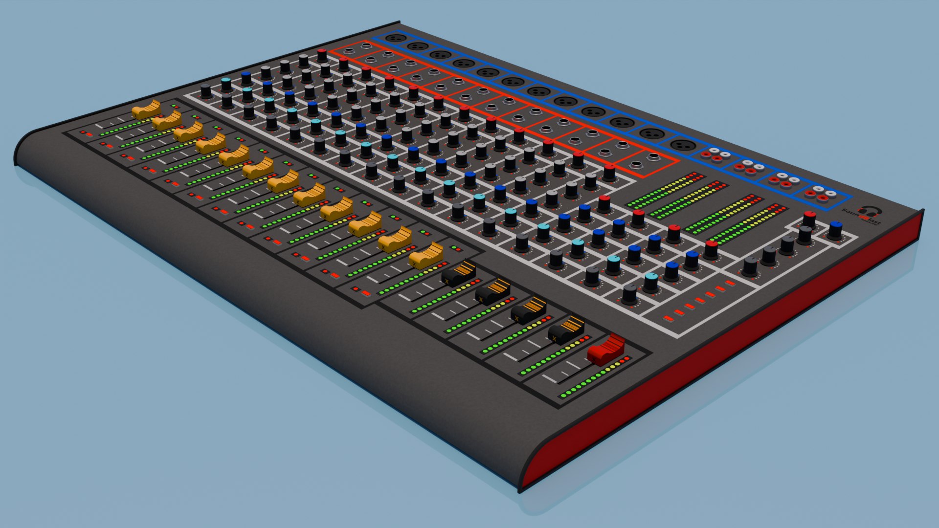 Mixing Console Audio 3D Model - TurboSquid 2399664
