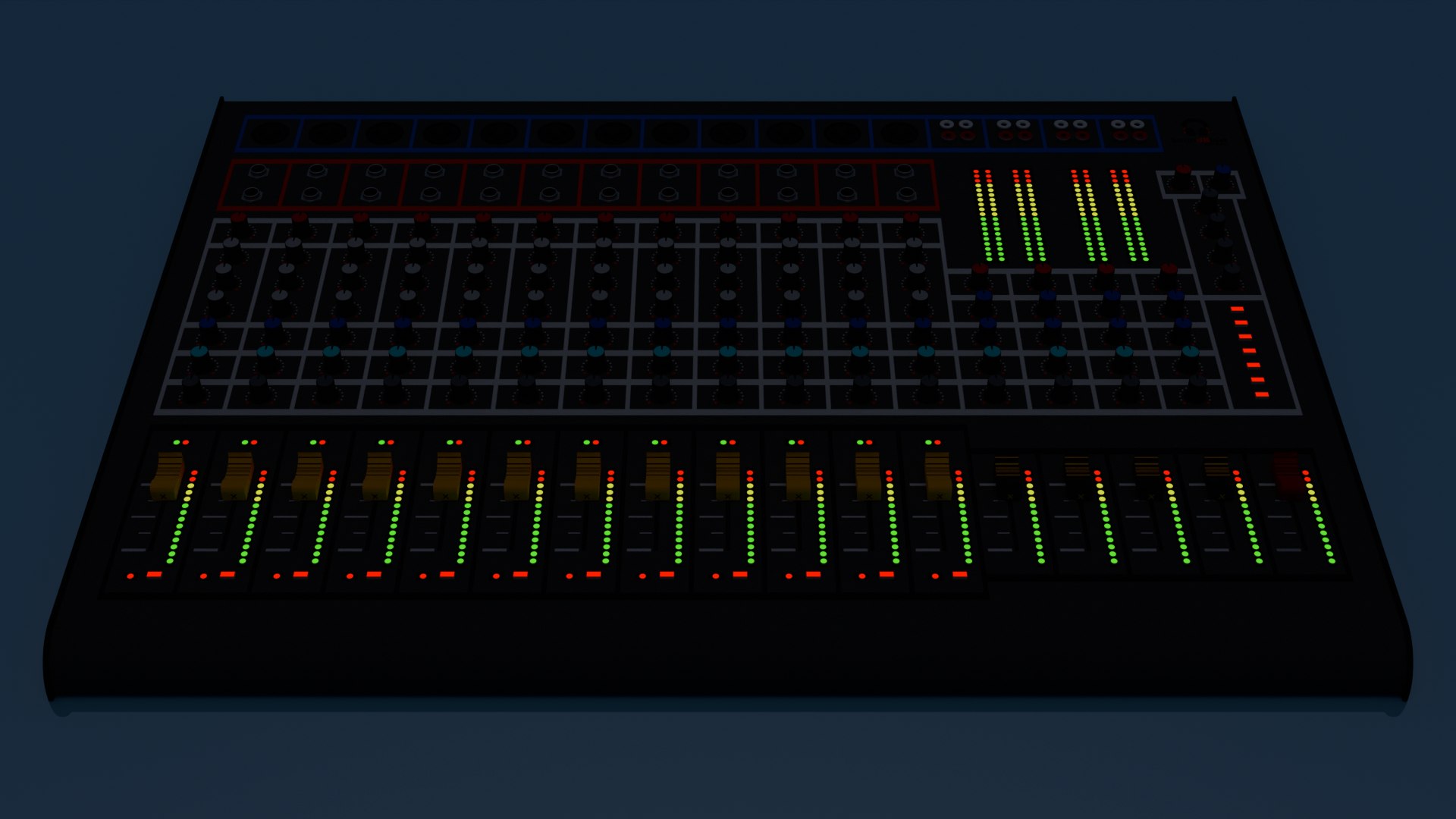 Mixing Console Audio 3D Model - TurboSquid 2399664