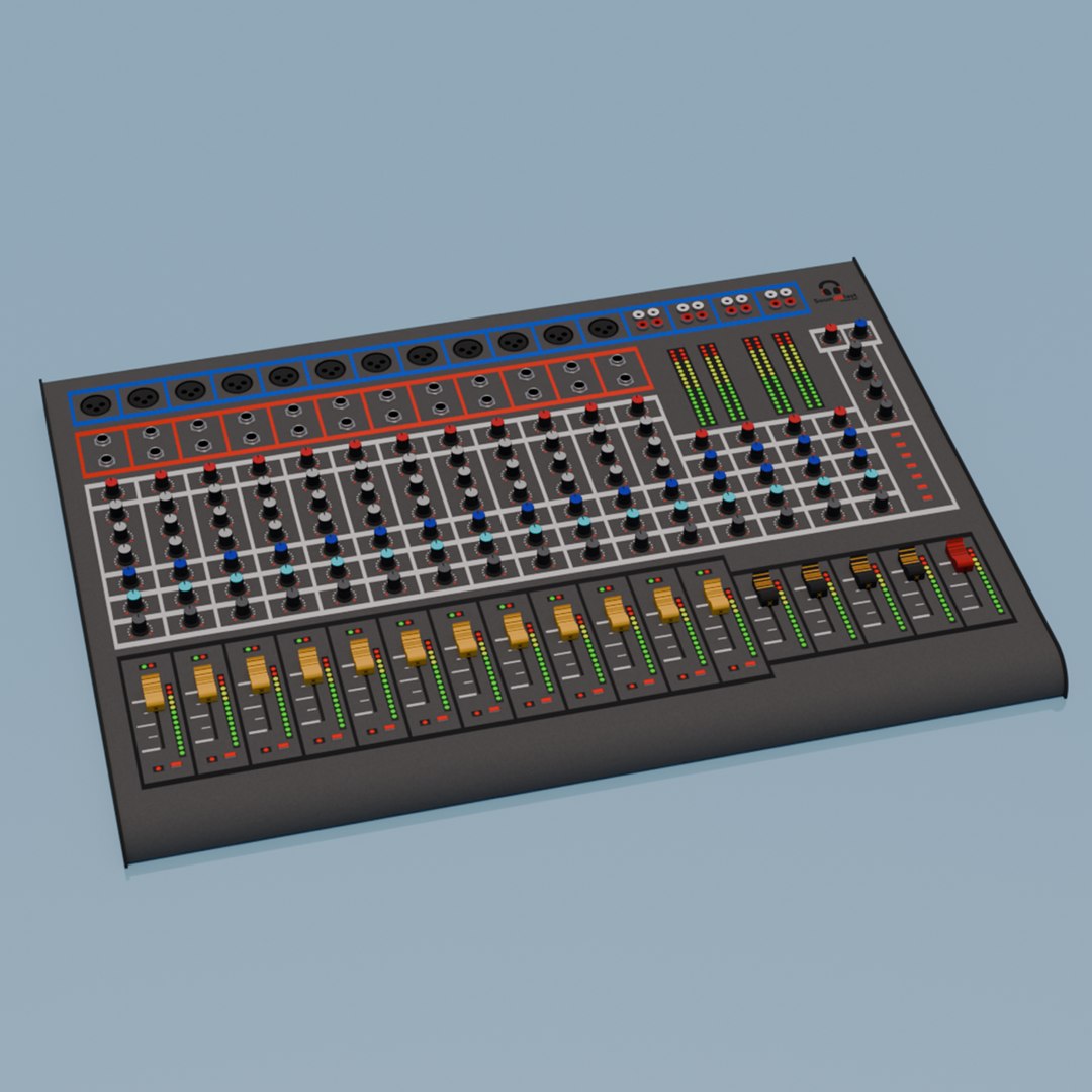Mixing Console Audio 3D Model - TurboSquid 2399664