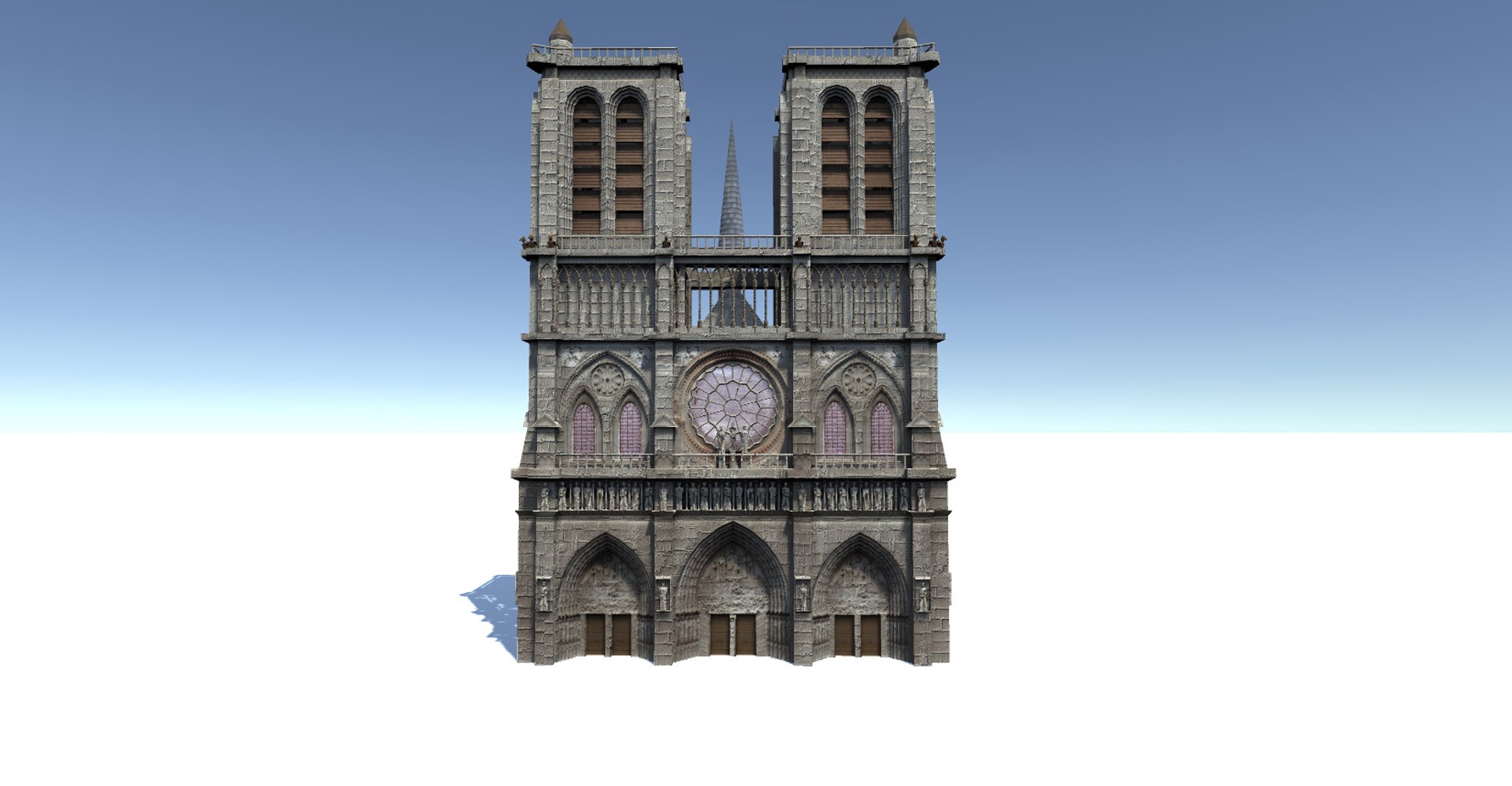 3D Notre Dame Model - TurboSquid 1151940