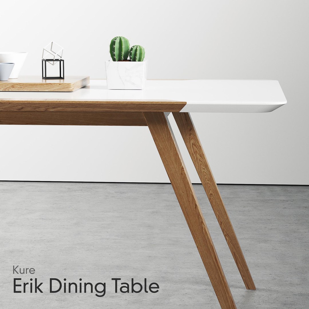 3D Kure Erik Dining Table - TurboSquid 1188346