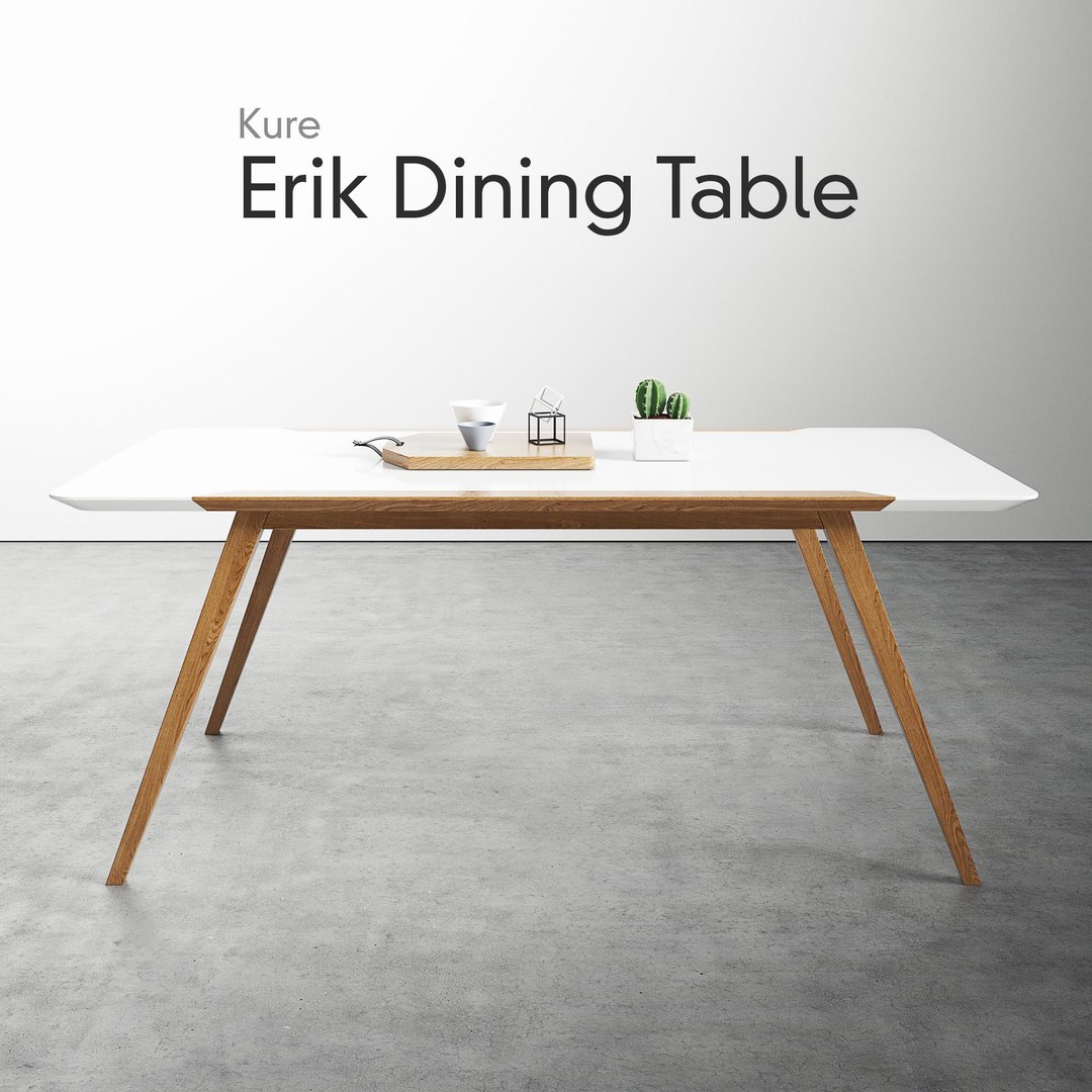 3D Kure Erik Dining Table - TurboSquid 1188346