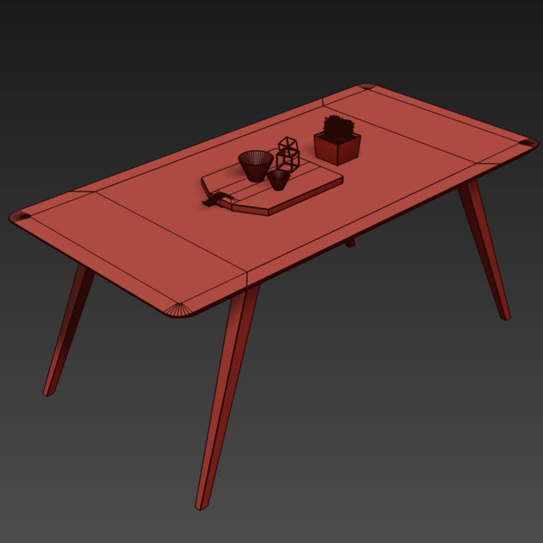 3D Kure Erik Dining Table - TurboSquid 1188346
