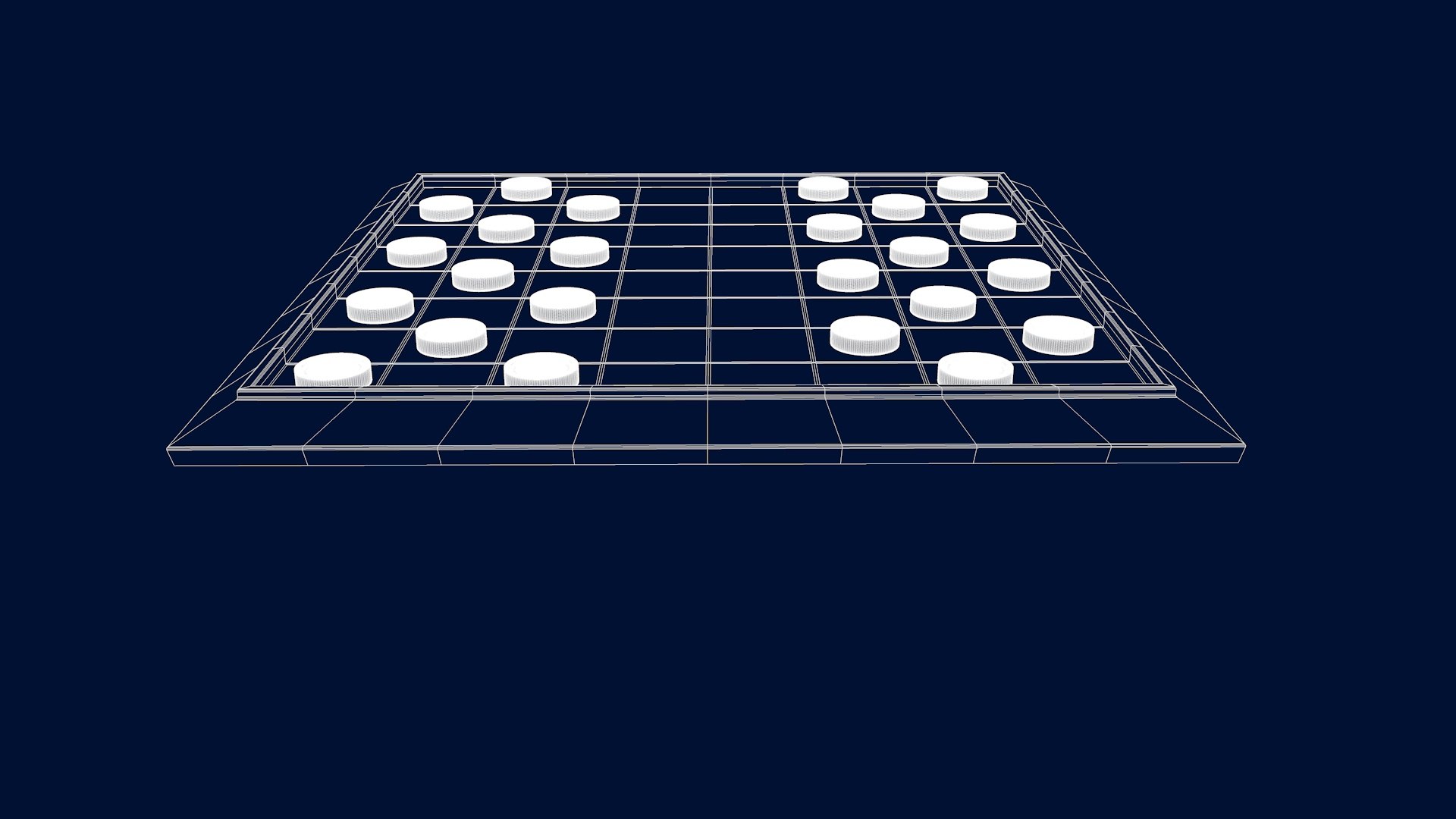 3D model classic board checkers - TurboSquid 1632803