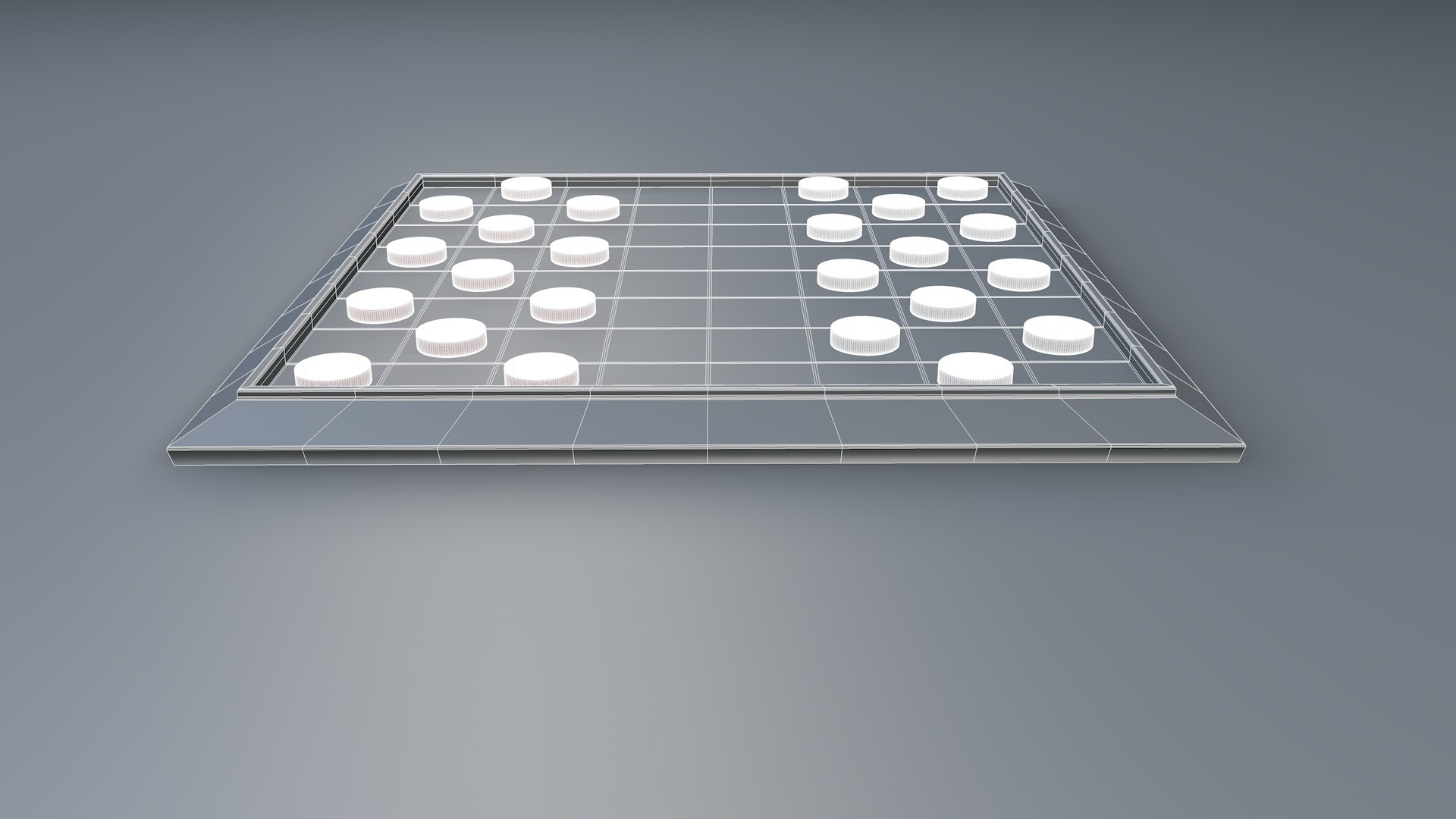 3D model classic board checkers - TurboSquid 1632803