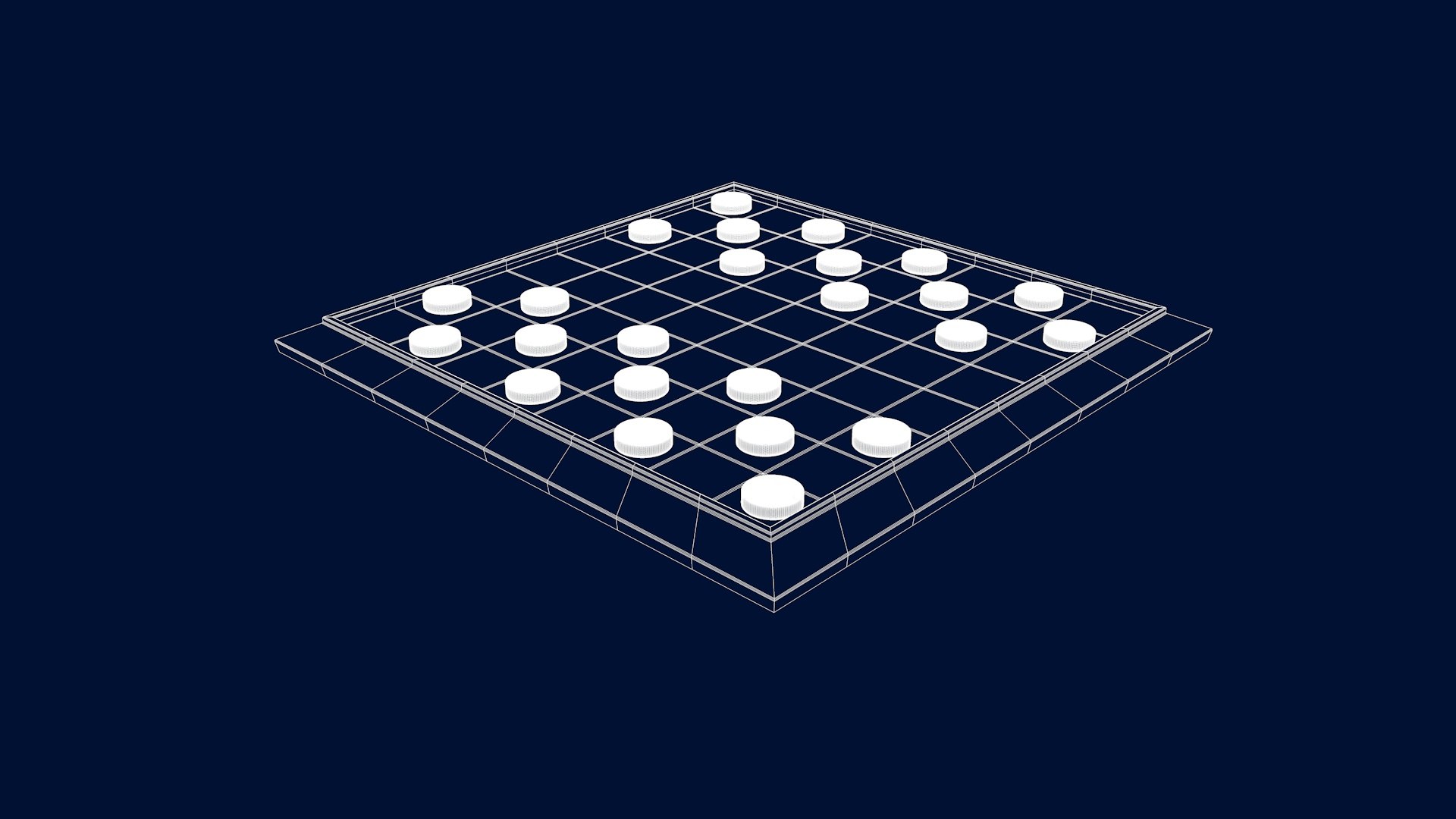 3D model classic board checkers - TurboSquid 1632803