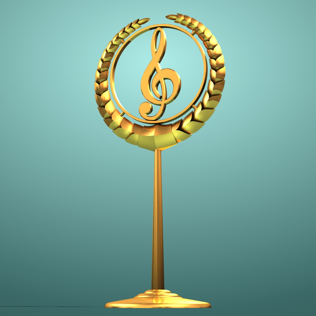 3d music logo