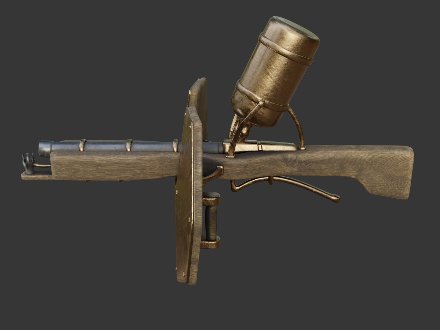 3D Flamethrower In Medieval Style - TurboSquid 2033745