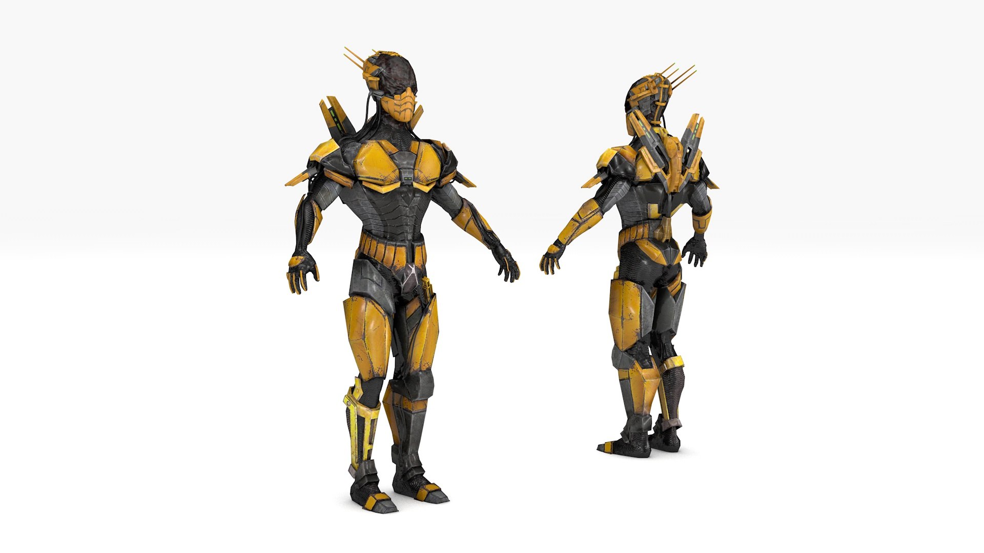 3D Model Cyber Soldier - TurboSquid 1881731