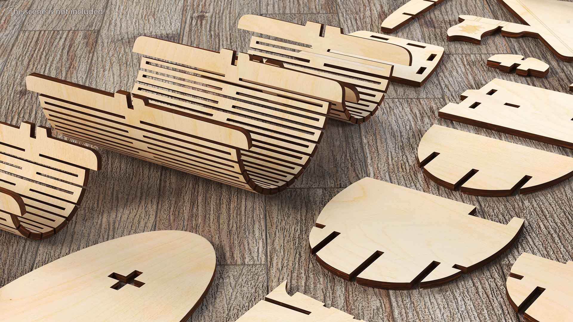 3D Wooden Puzzle Ship - TurboSquid 2059202